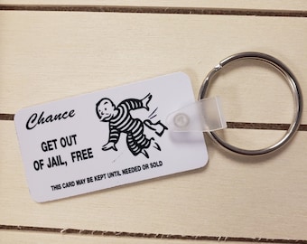 Get Out of Jail Free Card, Funny Gag Gift Wallet Card - Etsy