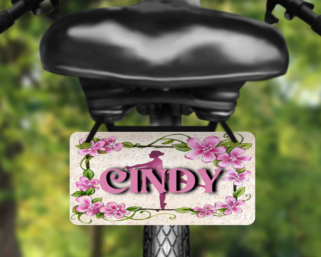 Ballerina, Dancer Design Aluminum Bicycle Tag, Bike License Plate ...