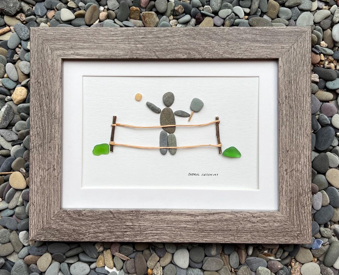 Pebble Art, Pickle Ball, Pickleball Player, Gift for Pickle Ball Player ...