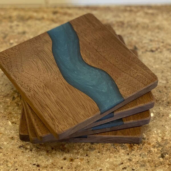 Epoxy Coasters - Etsy