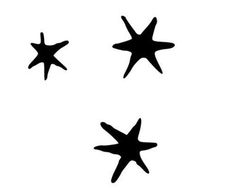 Stars vinyl decals | Etsy