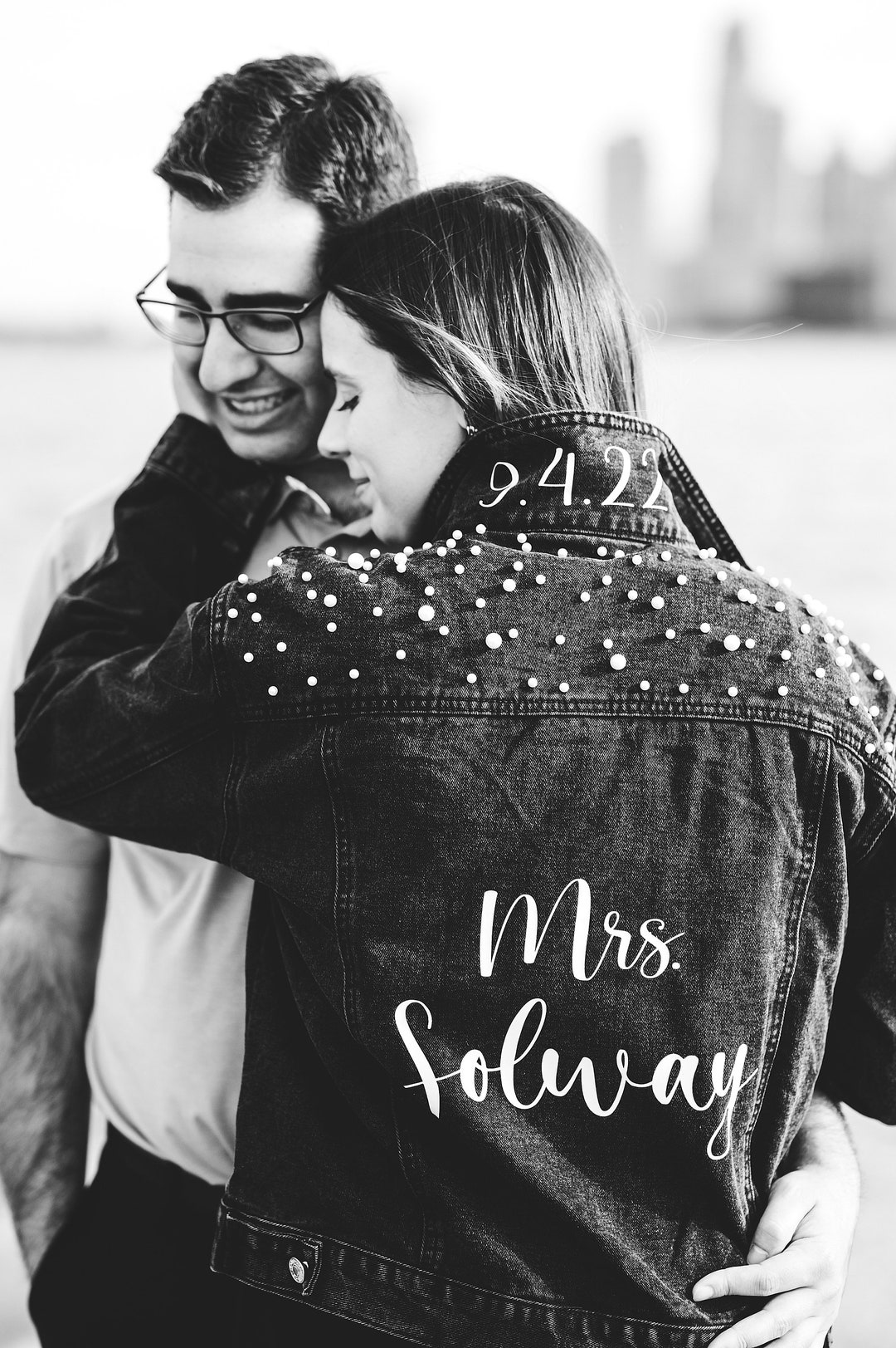 Bride Denim Jacket Pearl Jean Jacket Bride Jean Jacket - Etsy