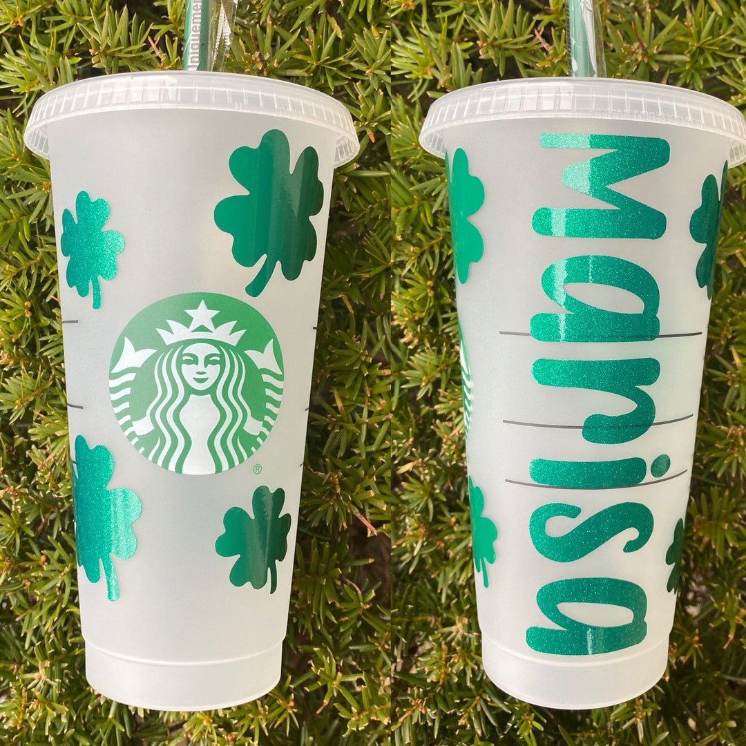 St. Patricks Day Inspired Starbucks Cold Cup, Starbucks Cup, Starbucks ...