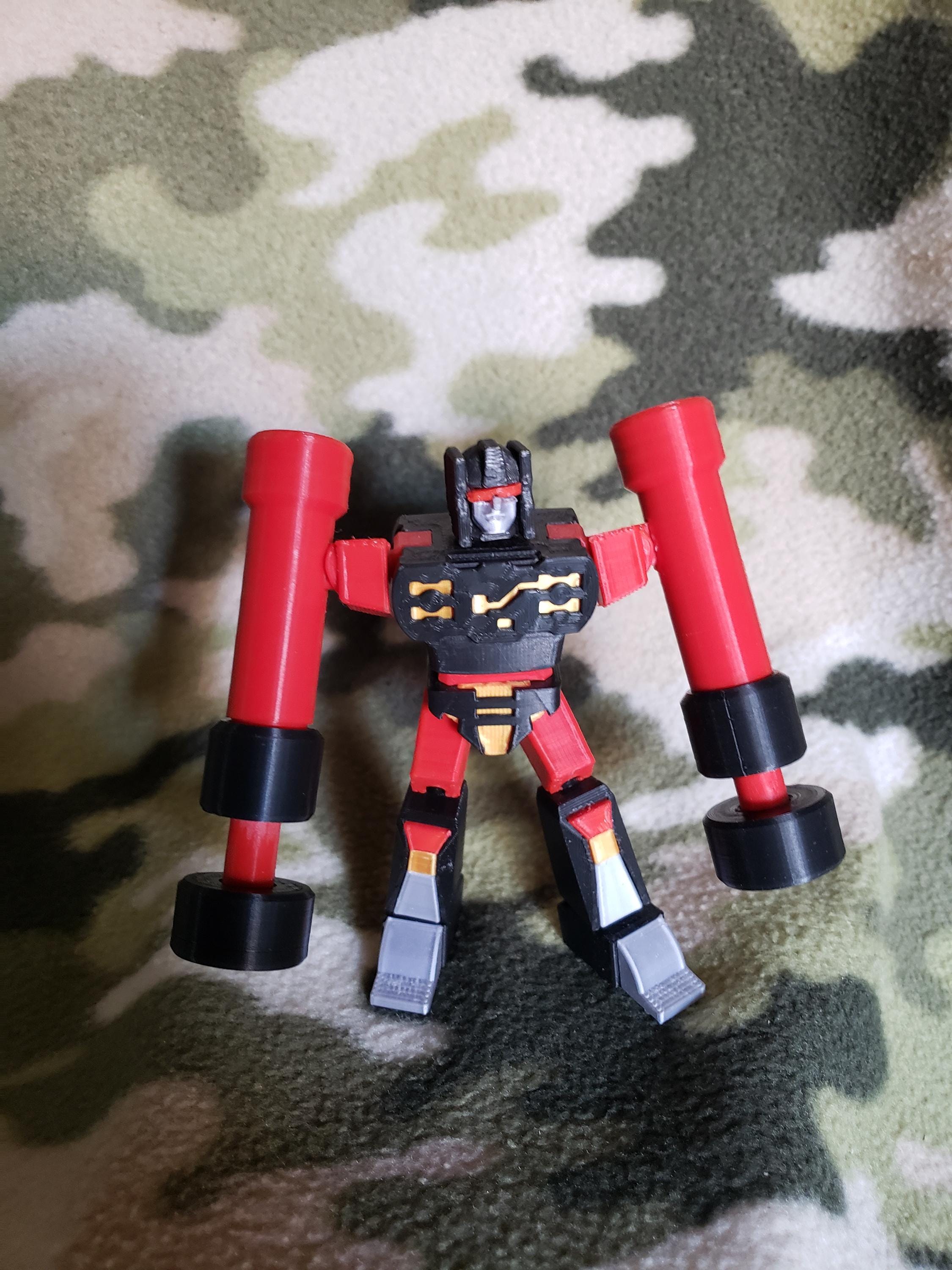 FIRRIB Fan Made G1 Frenzy Transformers Articulated 3d Printed Action ...