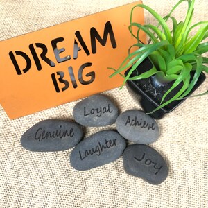 One Personalized Engraved River Rock | Customized Rock Art | in Memory ...
