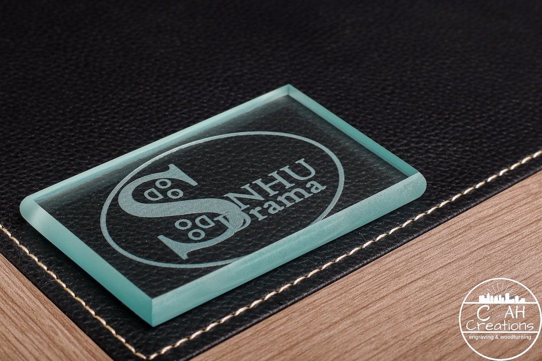 Personalized Glass Paperweight | Engraved Glass Paperweight for a Desk ...