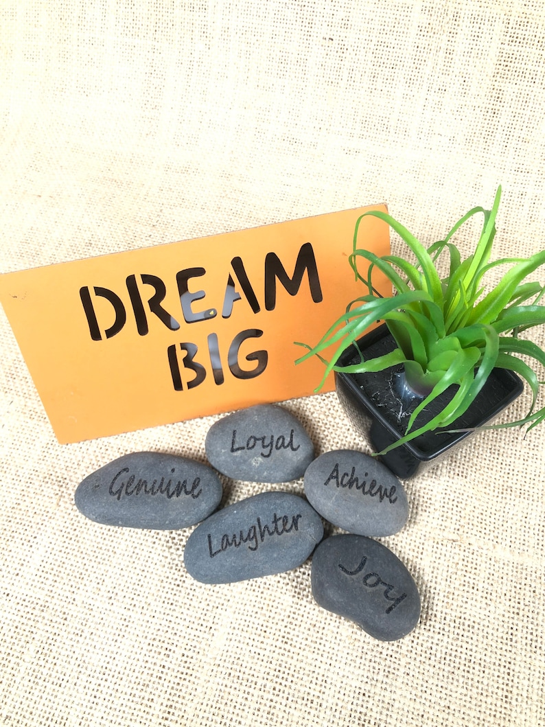 One Personalized Engraved River Rock | Customized Rock Art | in Memory ...