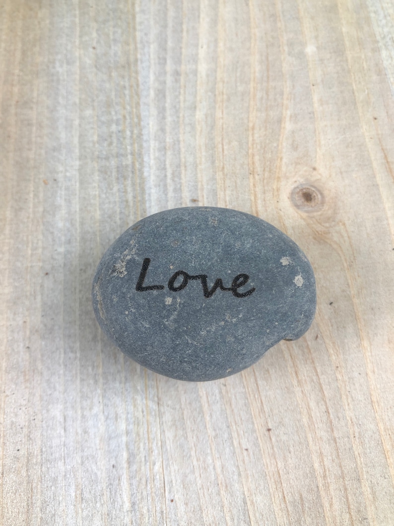 One Personalized Engraved River Rock | Customized Rock Art | in Memory ...