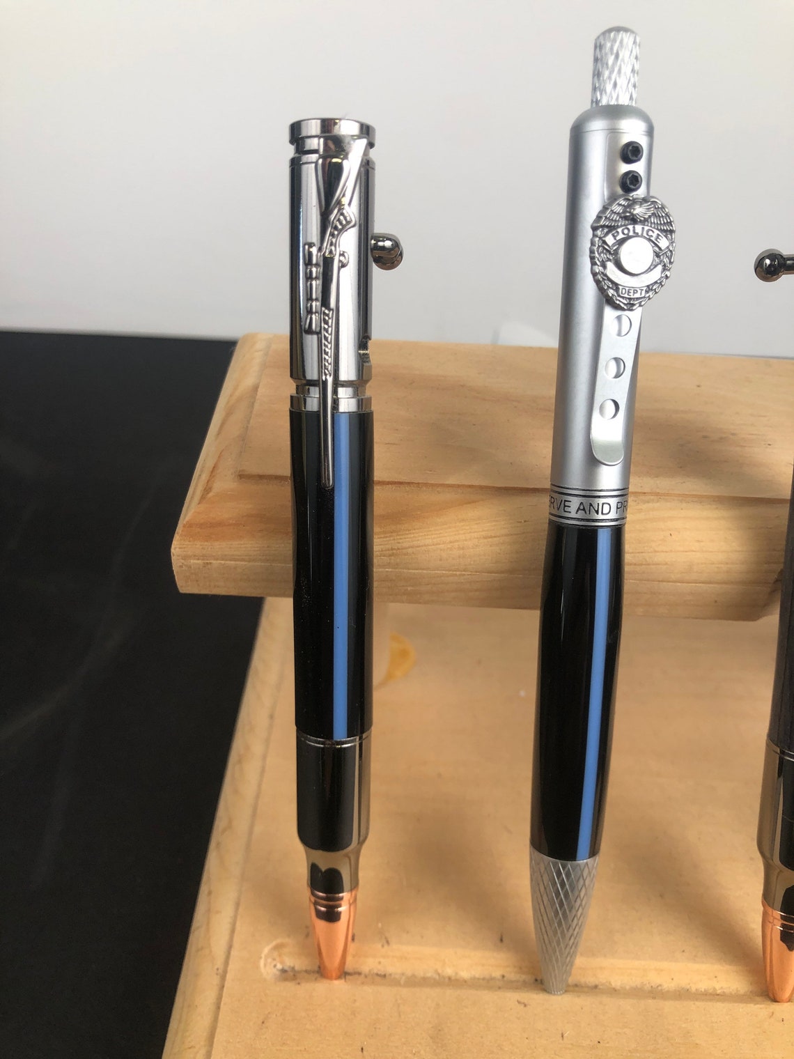 Policeman Pen Law Enforcement Gift Thin Blue Line Pen | Etsy