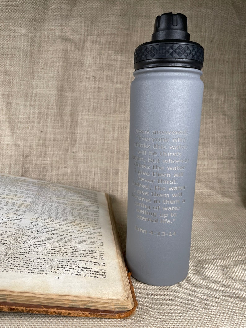 Bible Verse Water Bottle 32 Ounce or 22 Ounce Create Your Own | Etsy