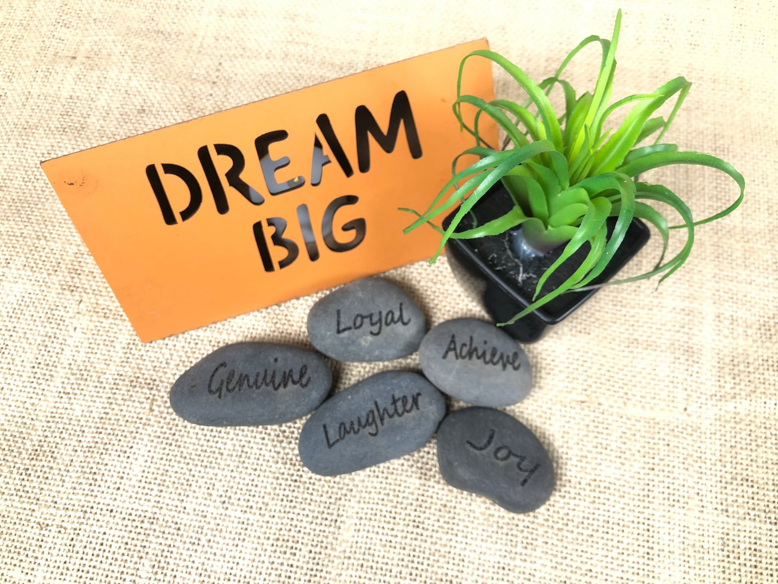One Personalized Engraved River Rock | Customized Rock Art | in Memory ...