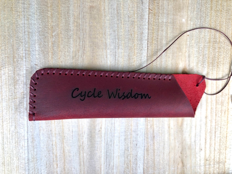 Personalized Leather Pen Sleeve | Custom Engraved Leather Pen Pouch ...