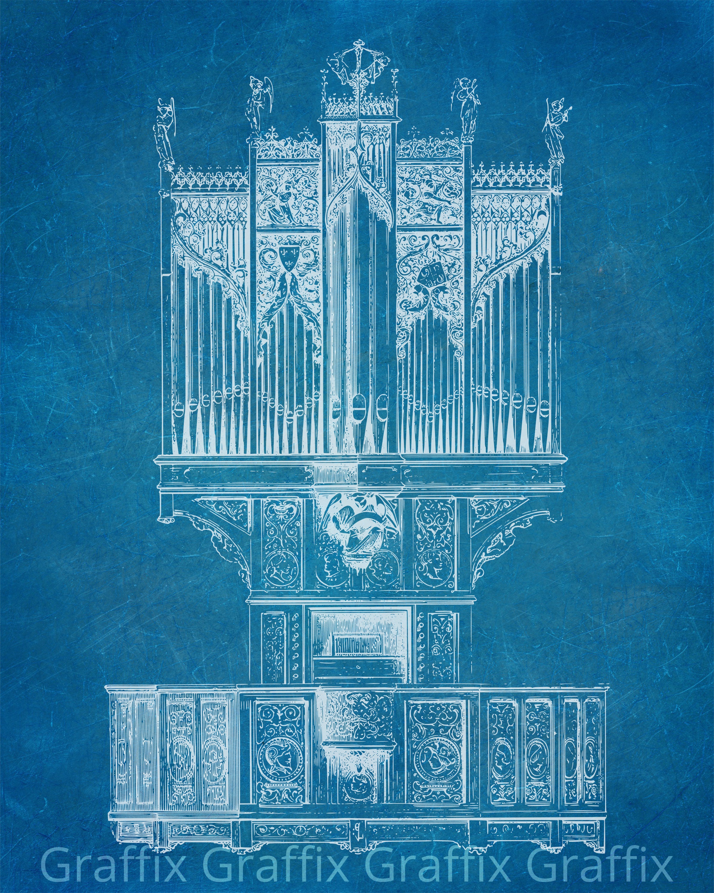 INSTANT DOWNLOAD - Church Organ Print, Pipe Organ Poster, Church Print ...