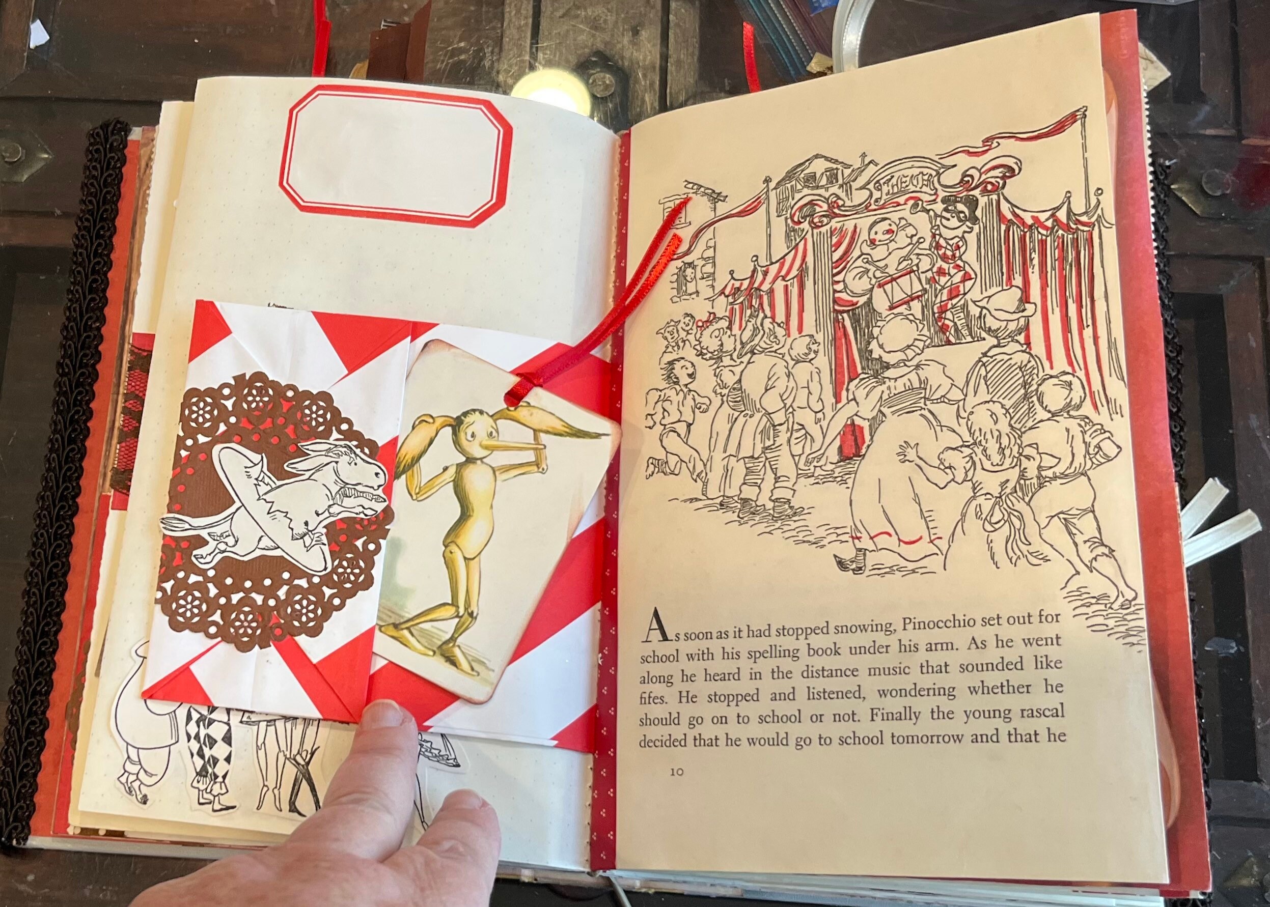 Pinocchio Junk Journal - Etsy