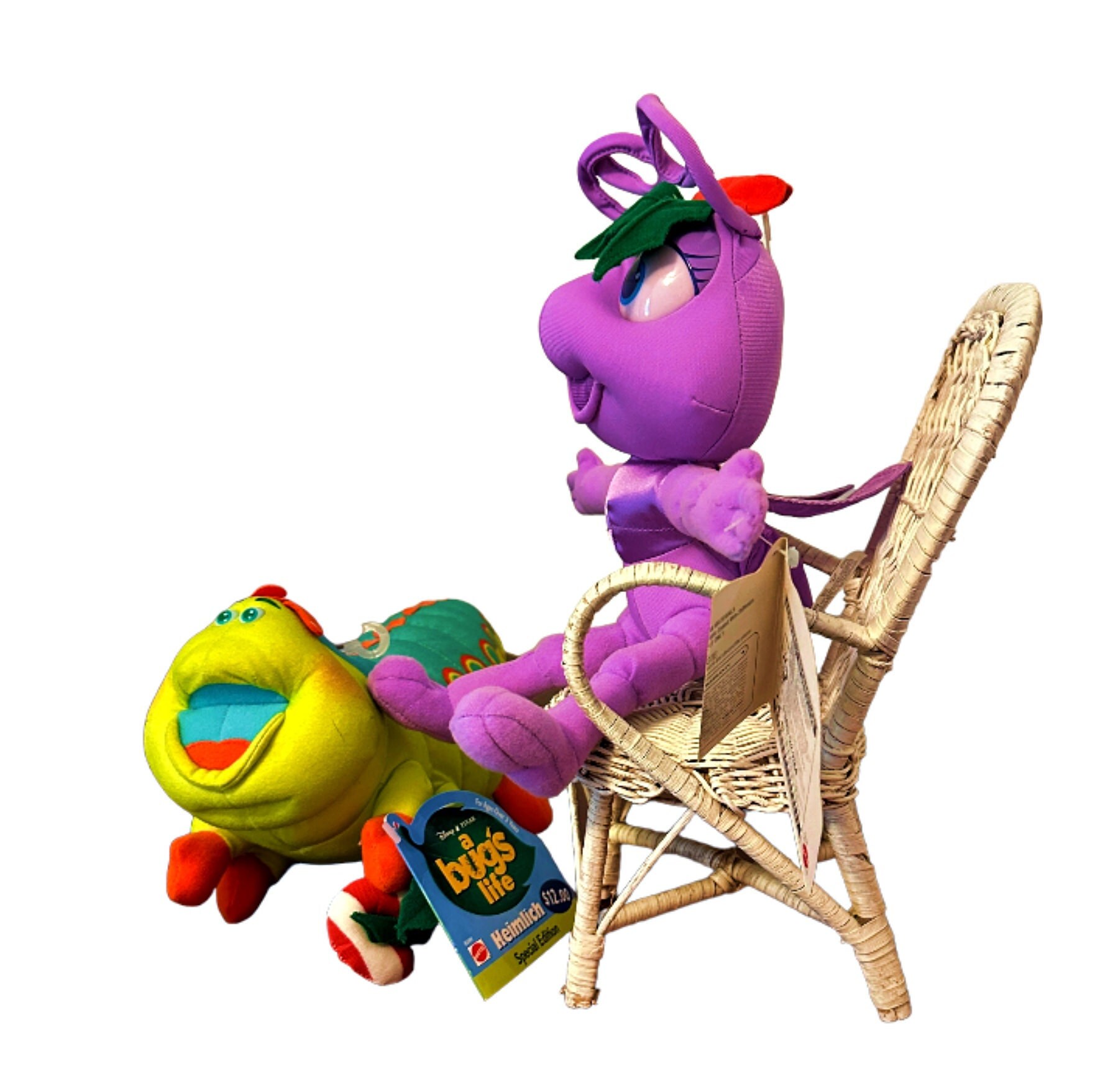 Disney Pixar A Bug's Life Plush Toy Lot of 2 Vintage 1998 Princess DOT ...