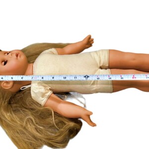 Gotz Puppe Doll With Long Blonde Hair & Brown Sleepy Eyes Cloth Body 20 ...
