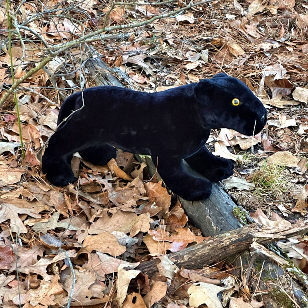 Vintage R Dakin Black Panther 22 Long Realistic Stuffed Animal Plush ...