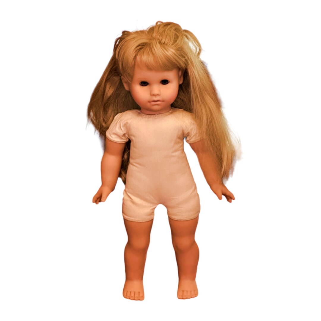 Gotz Puppe Doll With Long Blonde Hair & Brown Sleepy Eyes - Cloth Body ...