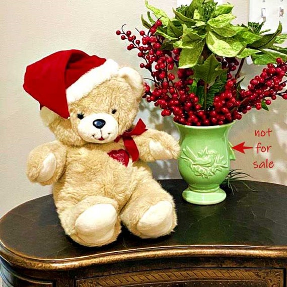 Vintage 1989 Humfrey Heart Beat Christmas Bear 23 Plush - Etsy UK