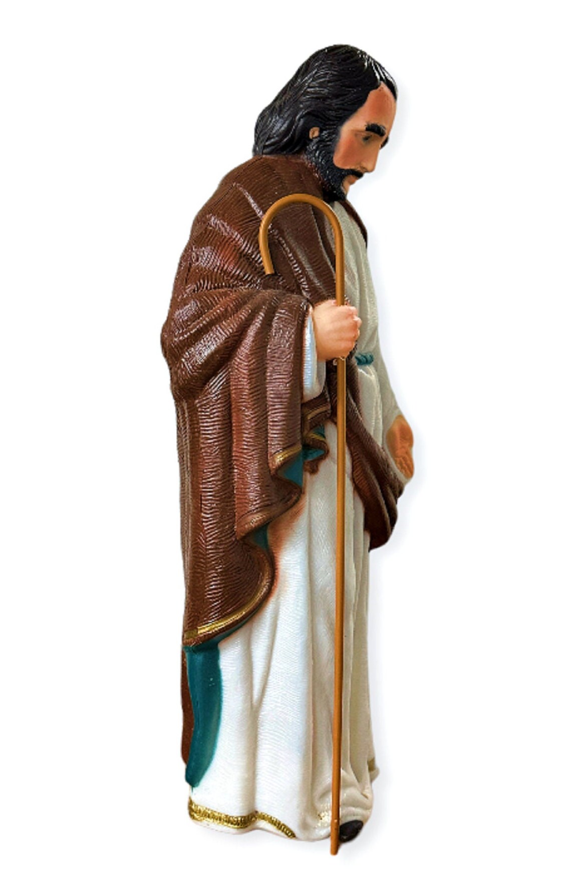 Vintage Blow Mold JOSEPH With Staff Christmas Nativity Figure TPI ...