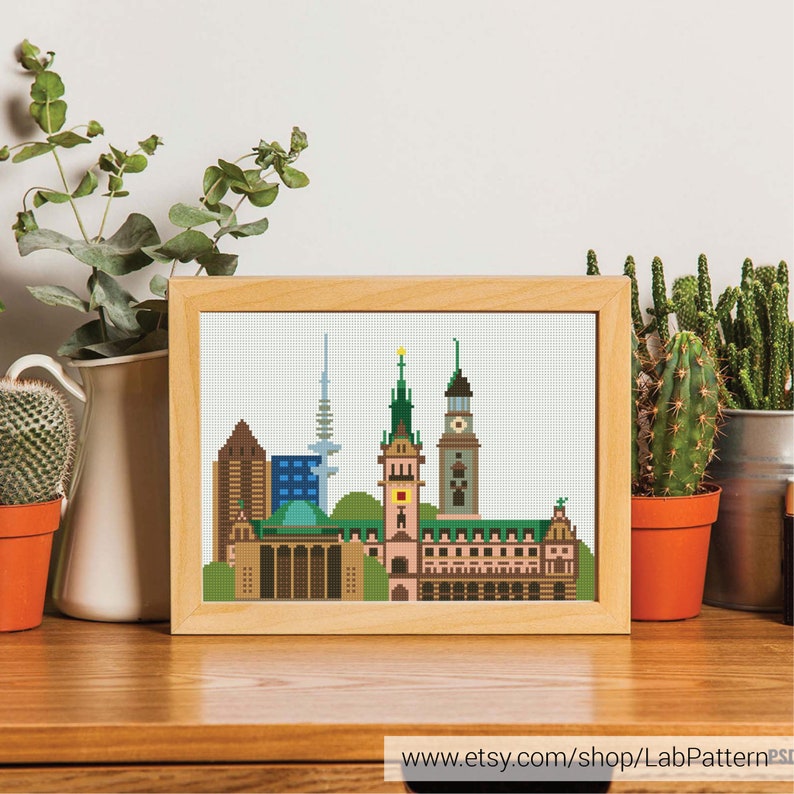 Hamburg City Cross Stitch Pattern Embroidery Pattern - Etsy