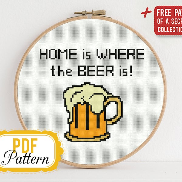 Beer Cross Stitch - Etsy