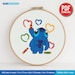 Lilo and Stitch Notes Cross Stitch Pattern Embroidery Pattern Instant ...