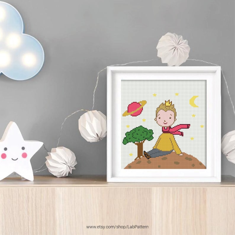 The Little Prince Cross Stitch Pattern Embroidery Pattern - Etsy