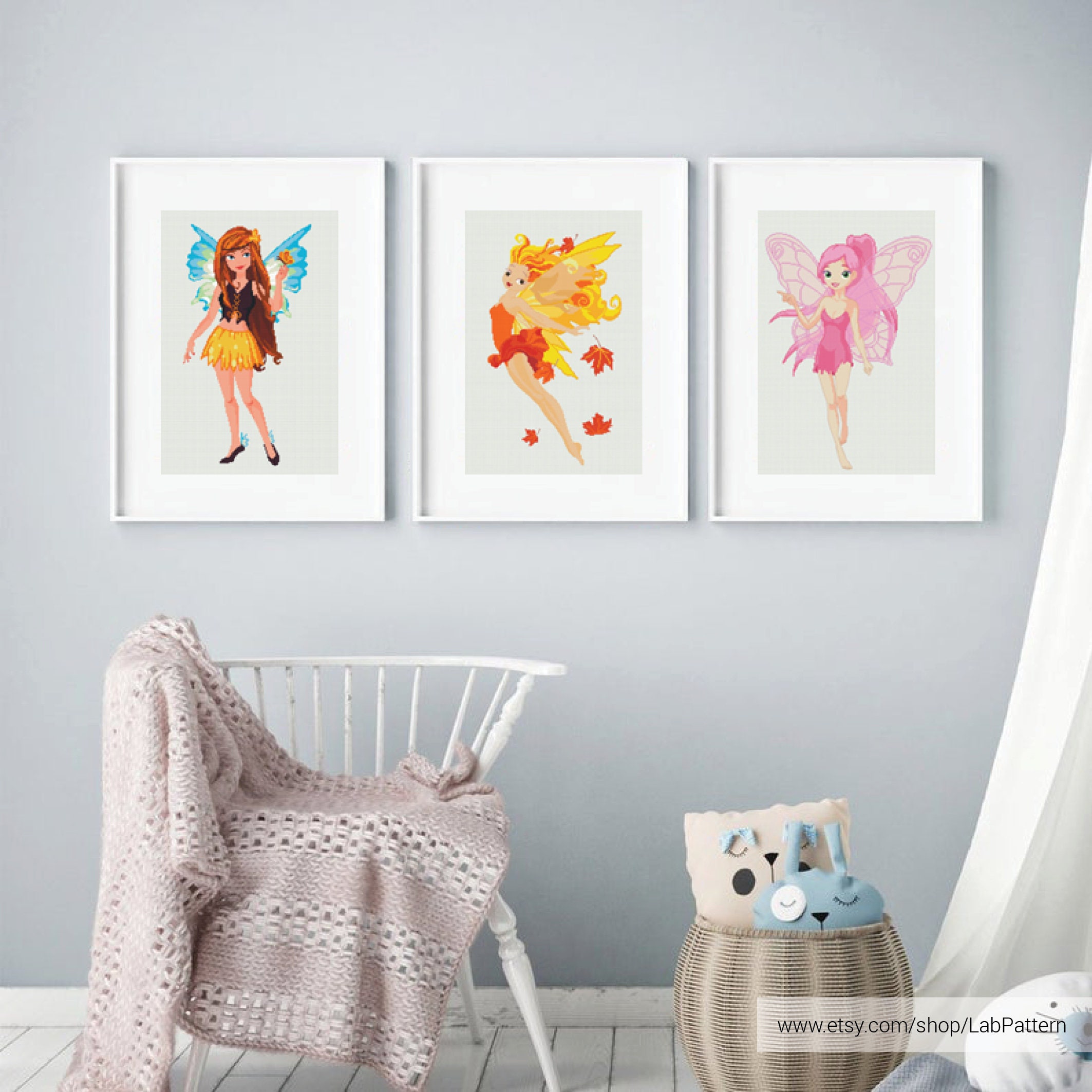 Autumn Fairy Cross Stitch Pattern Embroidery Pattern - Etsy