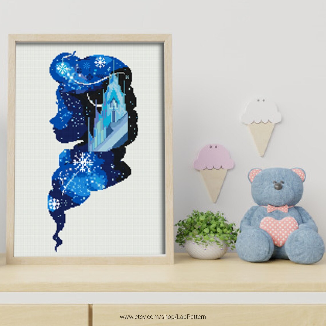 Elsa Frozen Cross Stitch Pattern | Embroidery Pattern | Instant ...