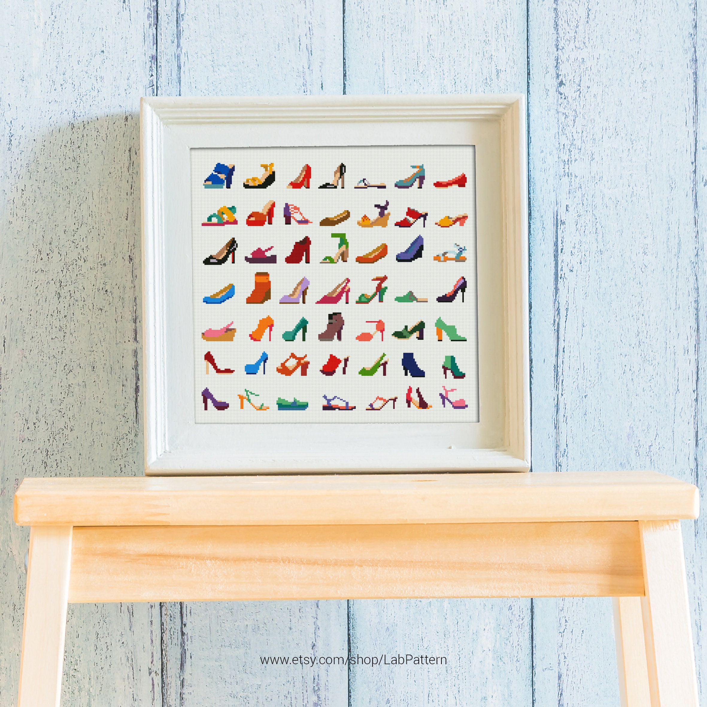 Mini Shoes Collection Cross stitch pattern Embroidery | Etsy