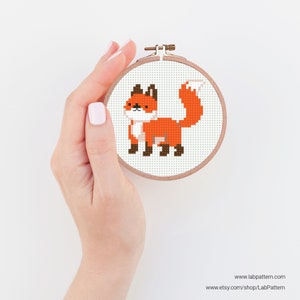 Bundle 6 Mini Foxes Cross Stitch Pattern, Tiny Animal, Nature, Animals ...