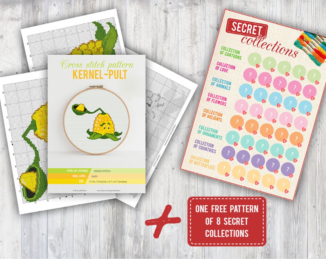 Cross Stitch Pattern Kernel-pult Cross Stitch Pattern Plants - Etsy
