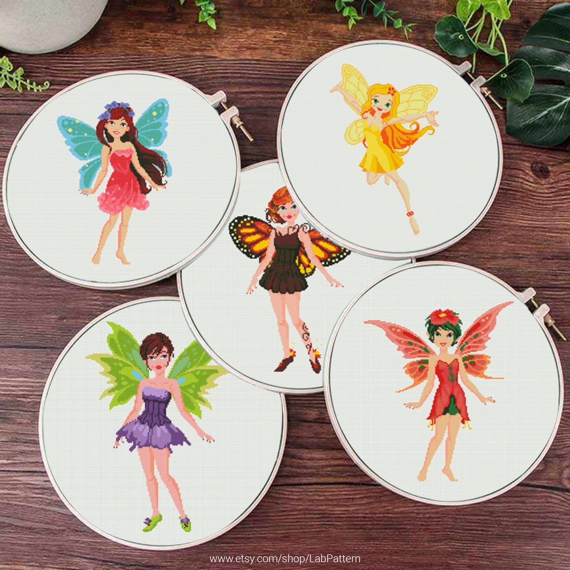 Flower fairy Cross stitch pattern Embroidery Pattern | Etsy