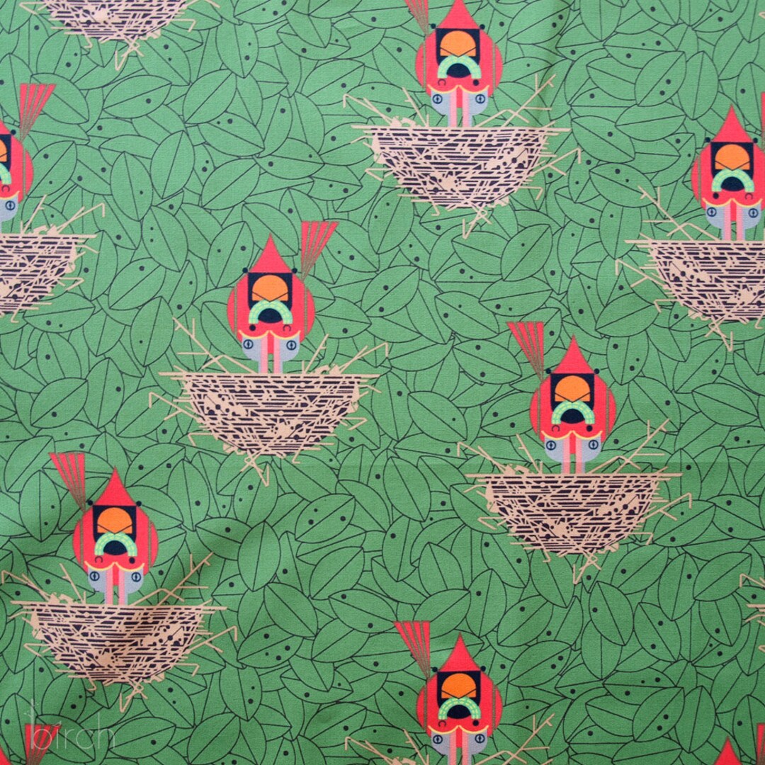 Birch Fabric Charley Harper Ford Times Birds Vol. 1 Collection ...