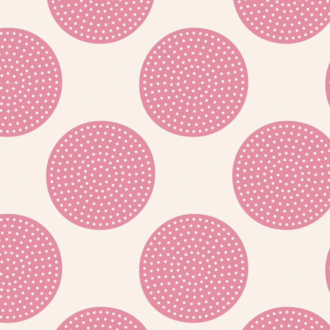 Tilda Fabric Classic Basic Collection, Dottie Dots (pink) (130043) - Etsy