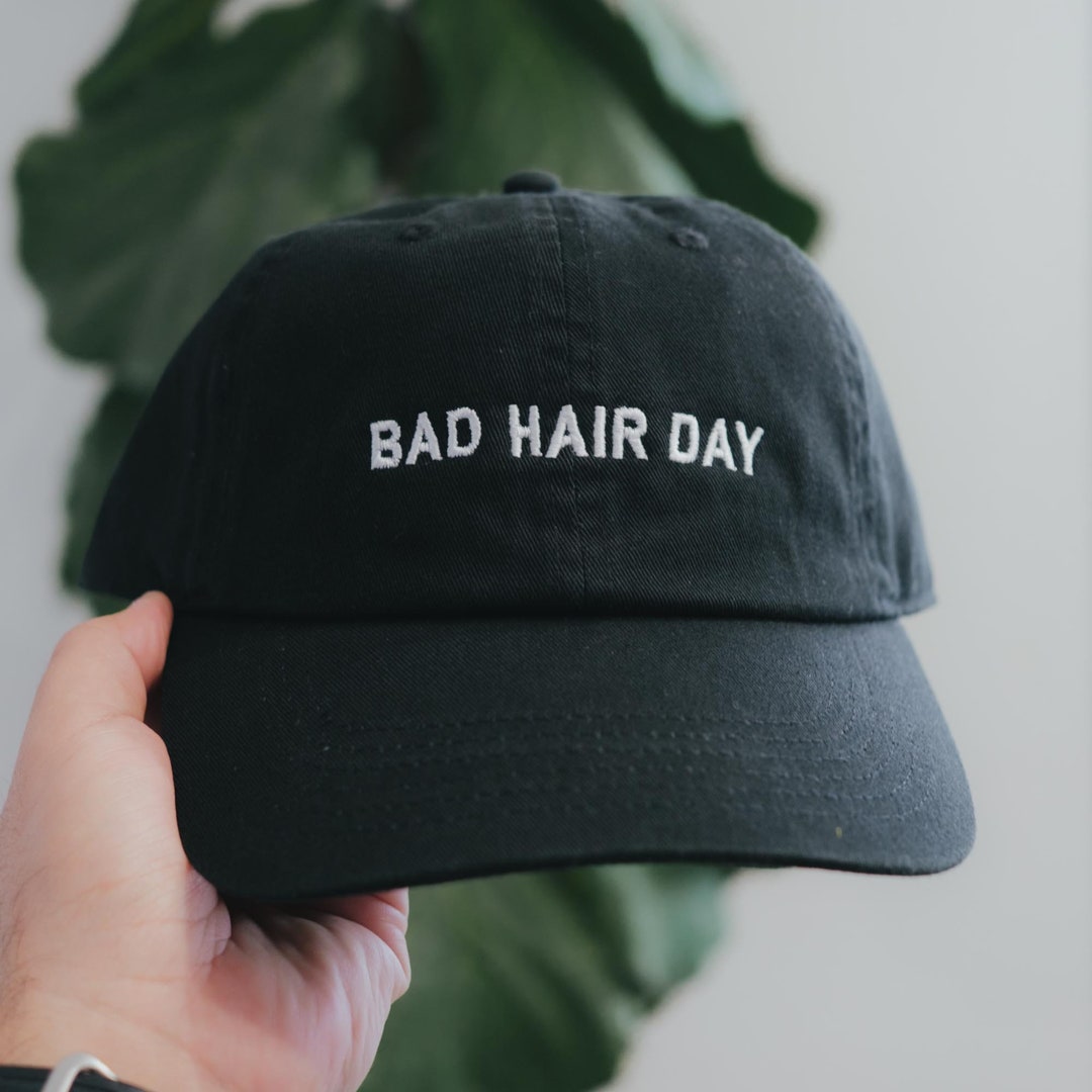 Bad Hair Day Embroidered Hat, Funny Cute Dad Hats - Etsy