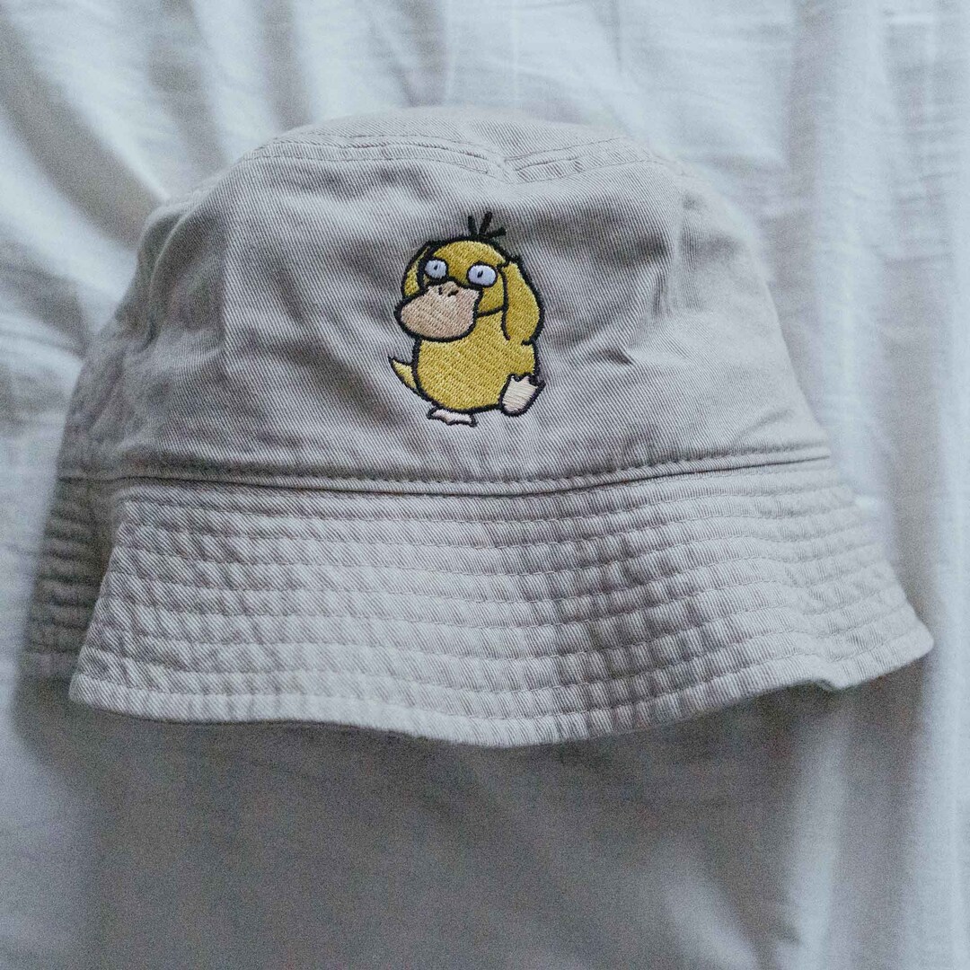 Psyduck Anime Embroidered Bucket Hat - Etsy
