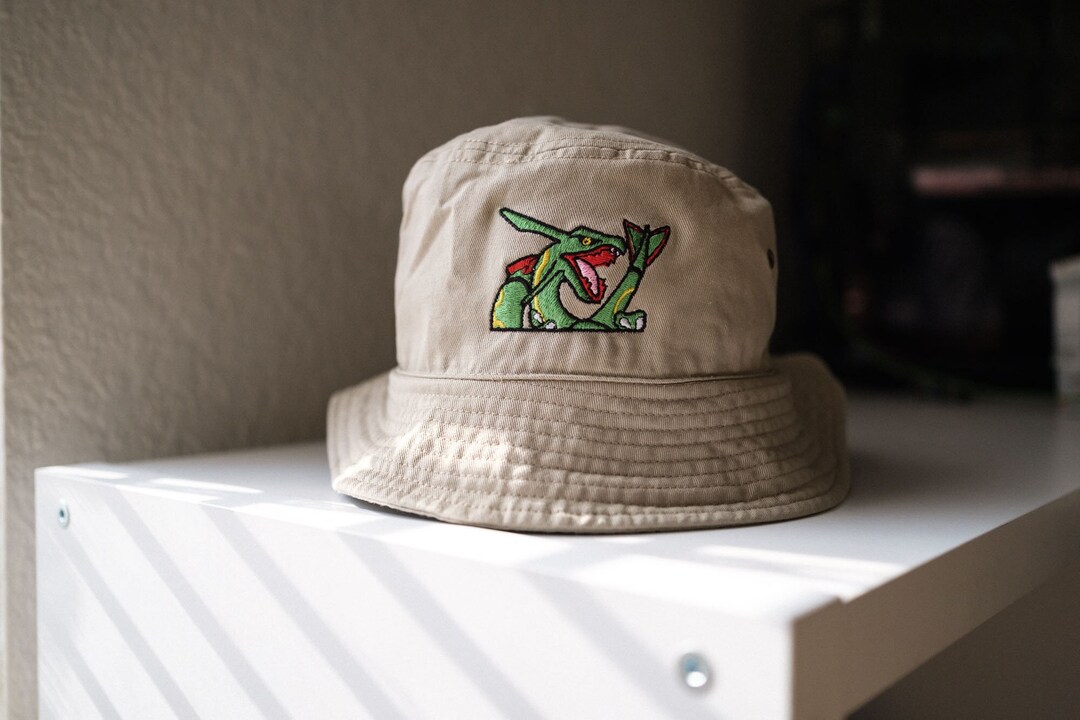 Rayquaza Embroidered Bucket Hat - Etsy
