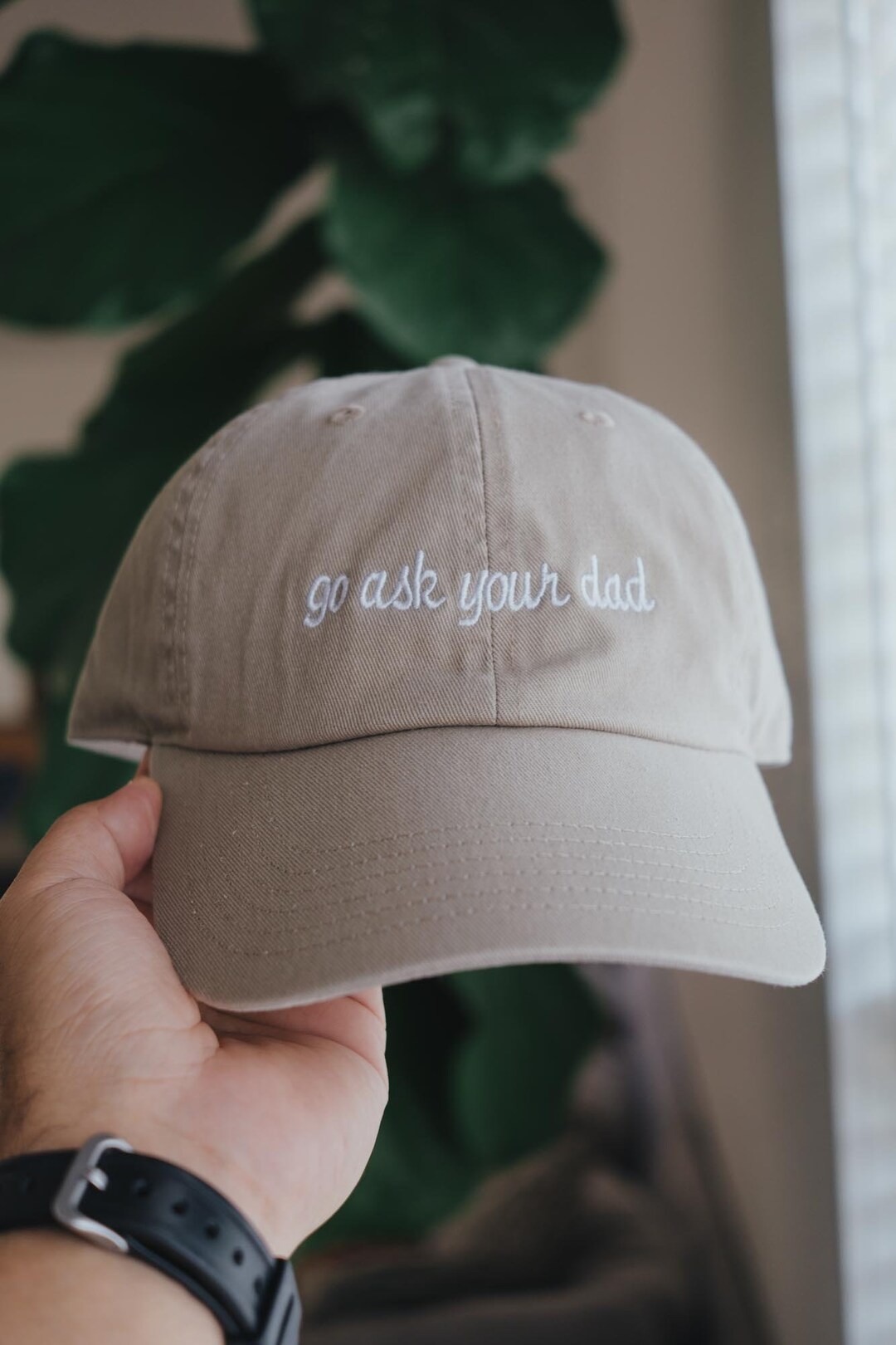 Go Ask Your Dad Embroidered Dad Hat - Etsy