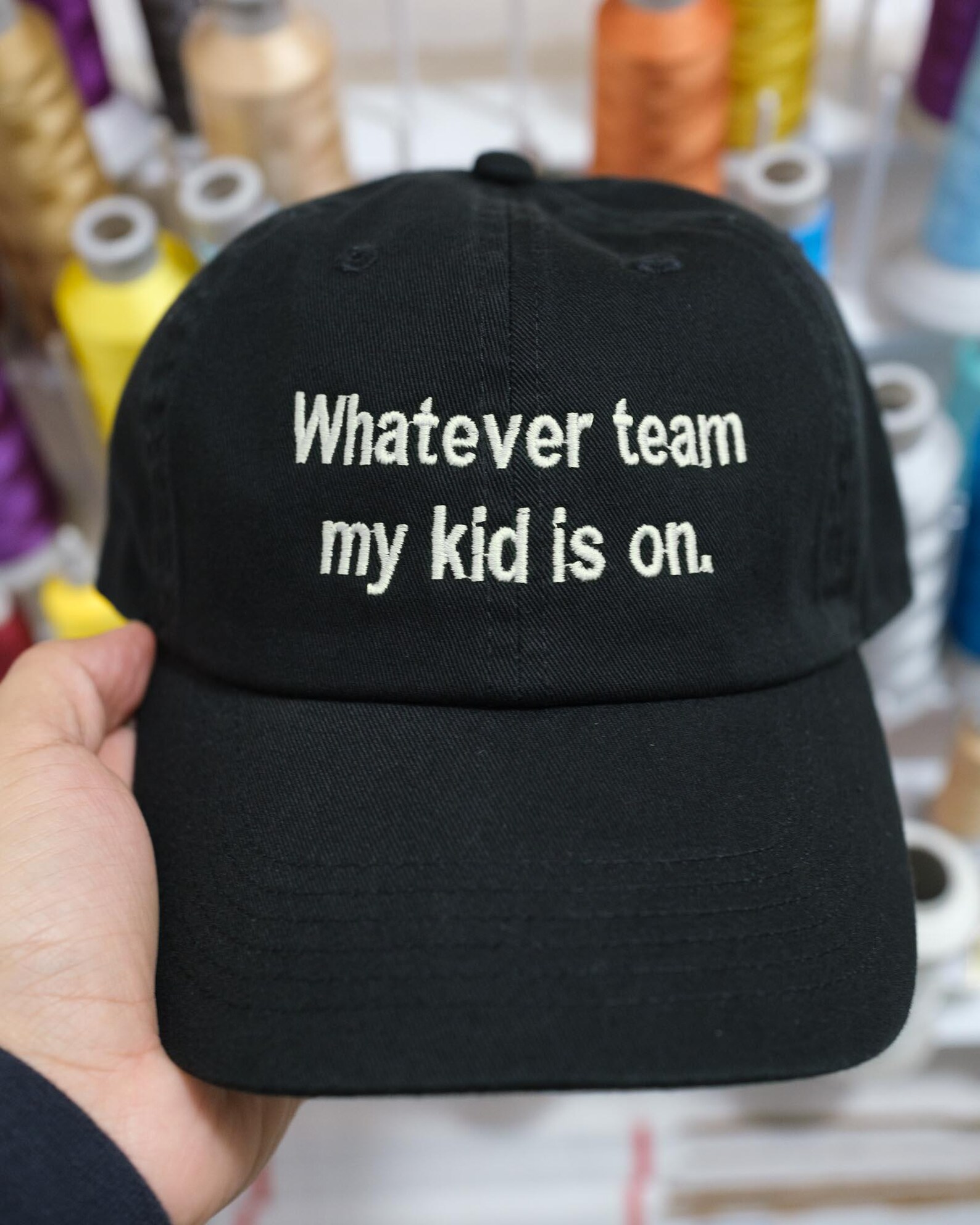 Whatever Team My Kid is on Embroidered Dad Hat - Etsy