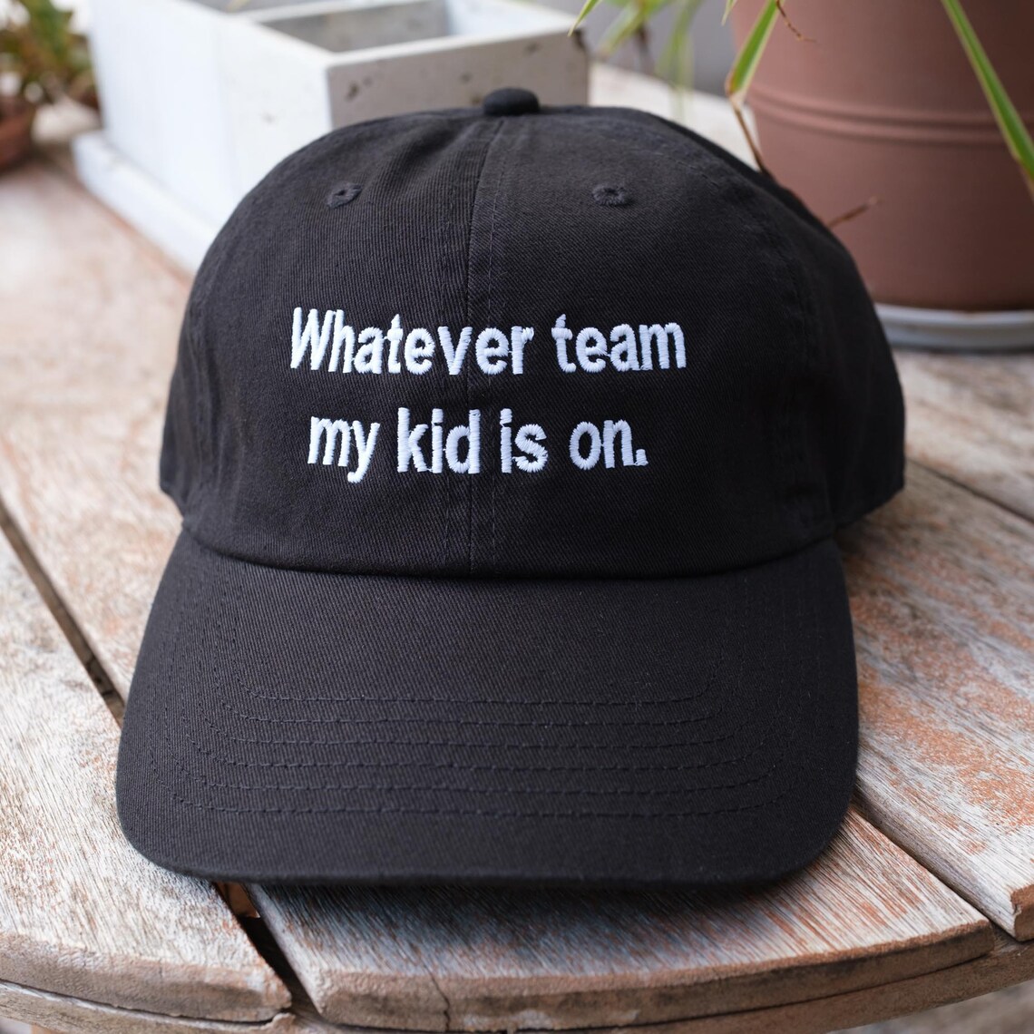 Whatever Team My Kid is on Embroidered Dad Hat - Etsy