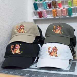 Charmander Anime Embroidered Hat - Etsy
