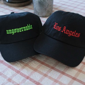 Your Text Here Embroidered Hat Dad Cap - Etsy