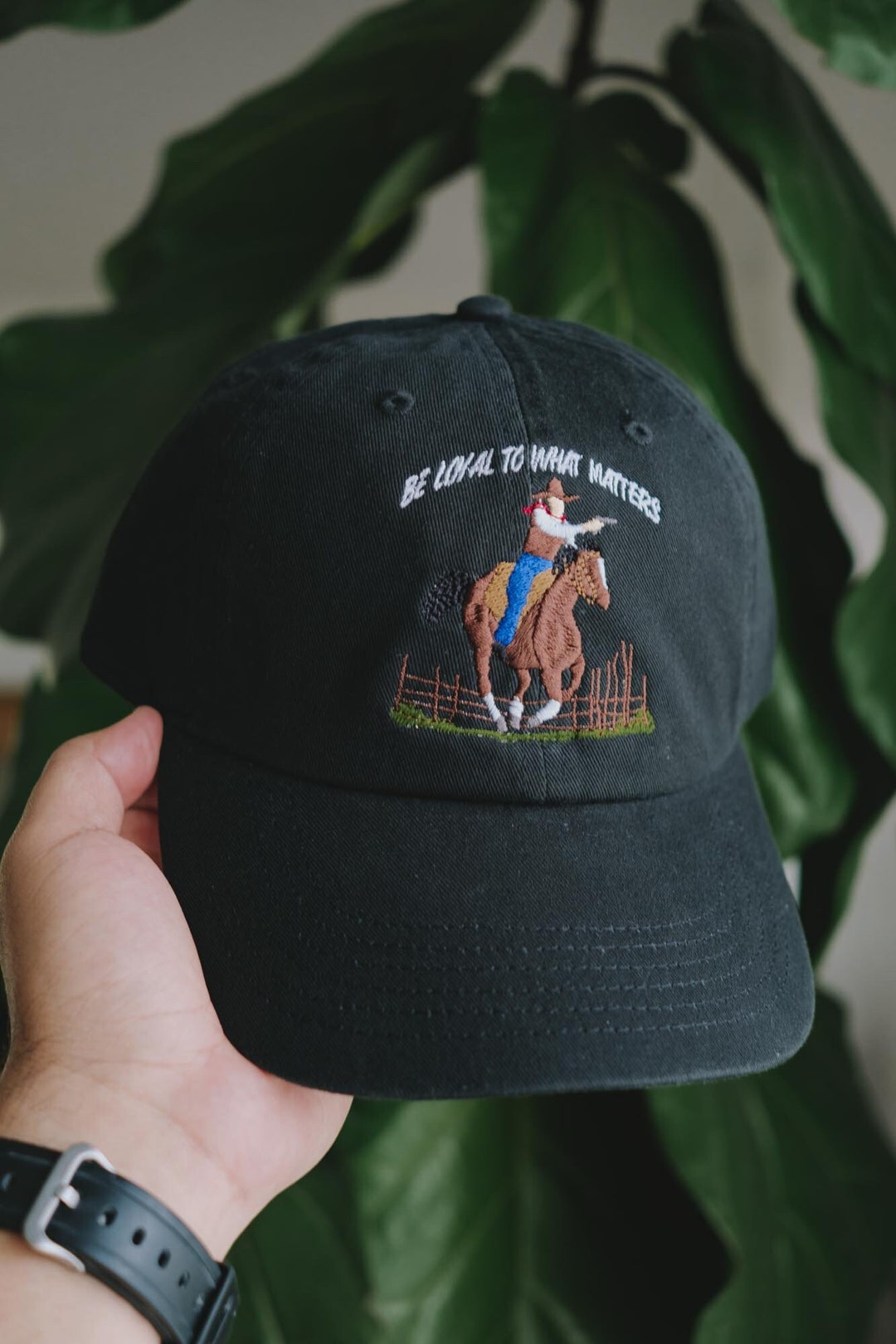 Red Dead Cowboy Embroidered Hat - Etsy