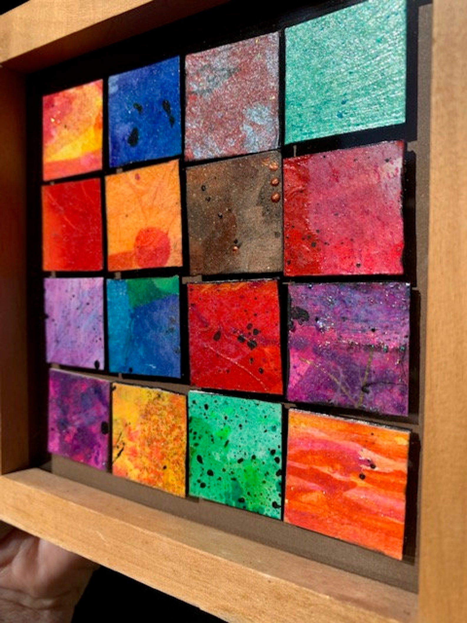 Small Paper Tile Square Collage - Etsy