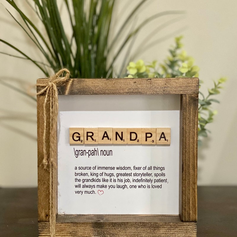 Grandpa Scrabble Shirt - Etsy