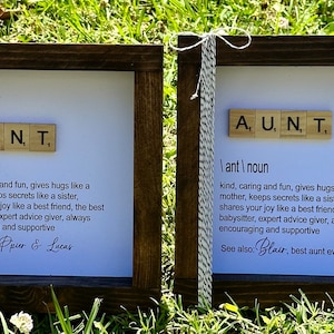 Personalized Aunt Gift, Aunt Sign, Mother Day Gift, Aunt Meaning ...