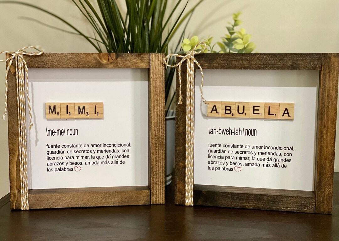 Mother's Day Spanish, Abuela Gift, Abuela Sign, Abuela Definition Gift ...