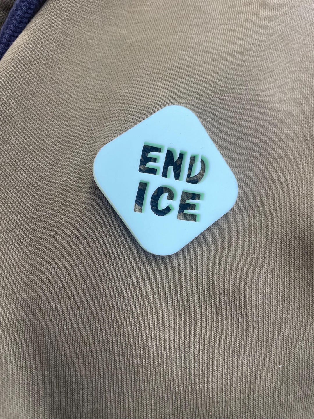 END ICE Lasercut Pushback Pin - Etsy Canada
